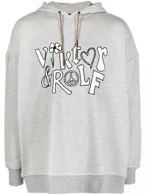 Viktor & Rolf Logo Print Cotton Hoodie