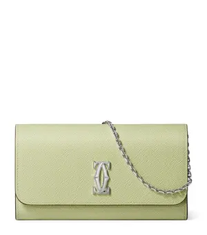 Cartier Leather C De Chain Wallet - Yellow