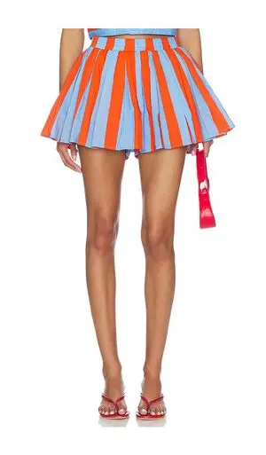 Line & Dot Knee Length Skirts