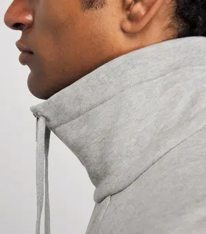 AMI Paris Cotton Logo Quarter-zip Sweatshirt