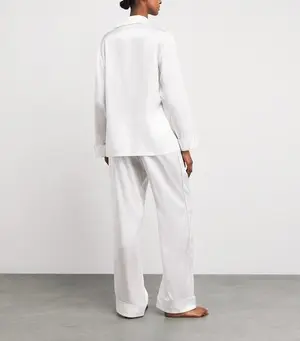 Olivia Von Halle Silk Coco Pyjama Set - Ivory