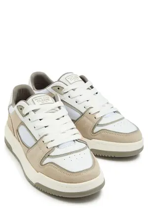 CLEENS Lay Up Panelled Leather Sneakers - Sand