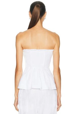 Posse Florence Strapless Top - Ivory