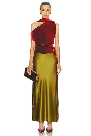 LAQUAN SMITH Asymmetrical Scarf Top