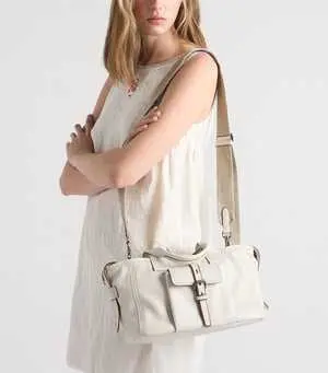 Prada Medium Leather Tote Bag