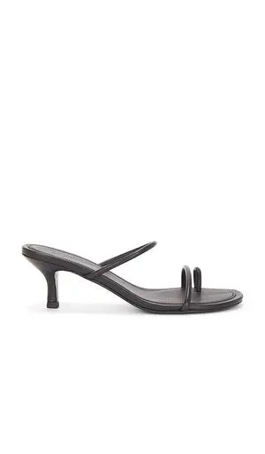ST. AGNI Minimal Strap Heel - Black