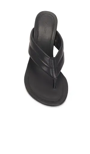 ST. AGNI Stitch Detail Thong Wedge Sandal