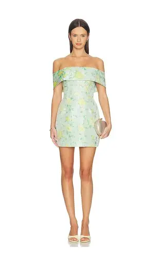 Katie May Odessa Off-the-shoulder Jacquard Dress