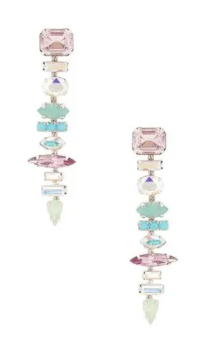 ELIZABETH COLE Starla Earrings - Metallic Silver