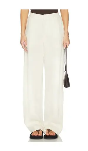 DL1961 Dl Taylor Relaxed Barrel High Rise Linen Pants In . Also - Cream