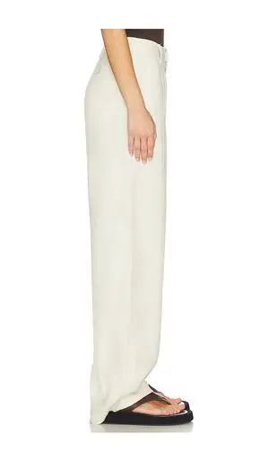 DL1961 Dl Taylor Relaxed Barrel High Rise Linen Pants In . Also - Cream