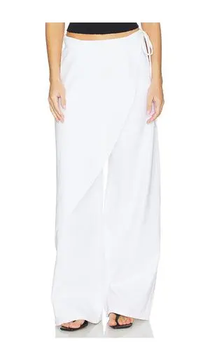 DL1961 Dl Aura Zoie Relaxed Wrap Pants - White