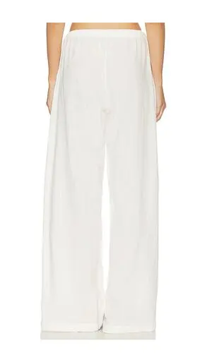 DL1961 Palazzo Low-rise Relaxed Cotton Gauze Pant