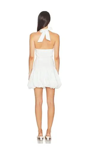 Simkhai Brooke Cotton Halter Mini Dress - White