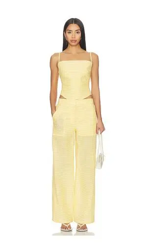 Simkhai Lenora Bustier Top - Yellow