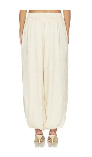 Simkhai Selah Linen Lace Balloon Pant - Beige