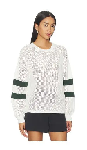 The Upside Fenway Sebastian Knit Crew Sweatshirt - Cream