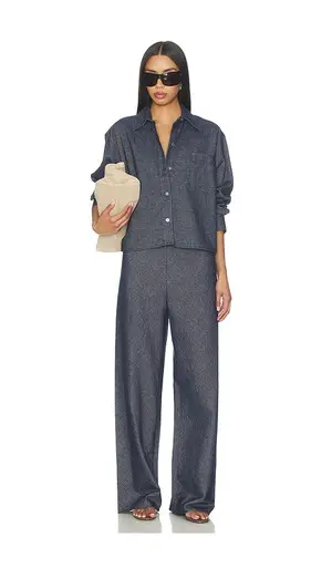 Vince Cropped Long Sleeve Shirt