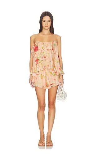 Zimmermann Roselight Frill Cami Top - Pink