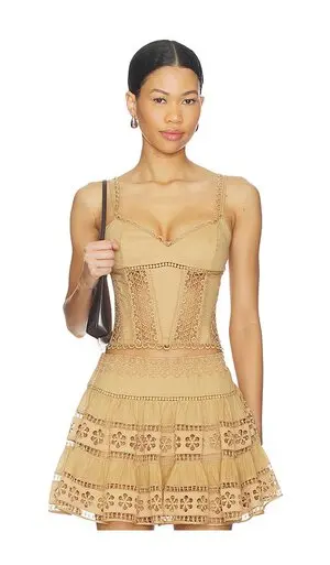 Charo Ruiz Ibiza Poppy Bustier Top - Tan