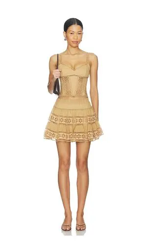 Charo Ruiz Ibiza Poppy Bustier Top - Tan