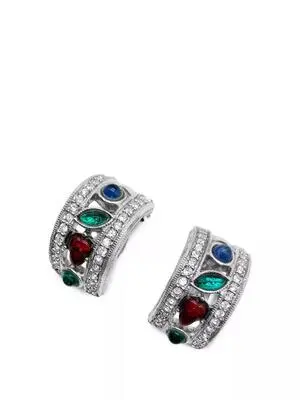 Givenchy 1980s Deco Style Tutti Frutti Earrings
