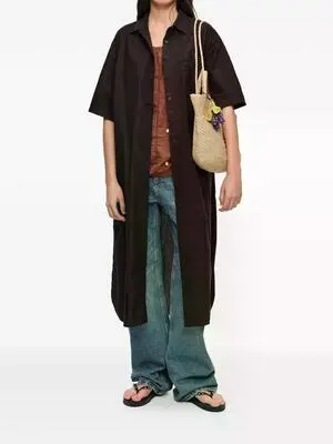 Bimba Y Lola Embroidered Back Shirt Dress