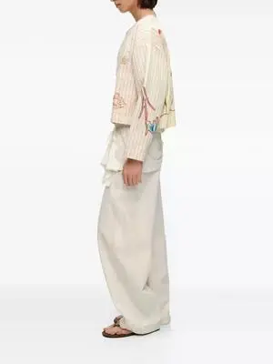 Bimba Y Lola Striped Printed Jacket