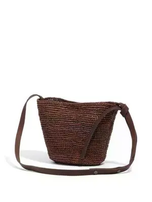 Bimba Y Lola Small Woven Shoulder Bag - Brown