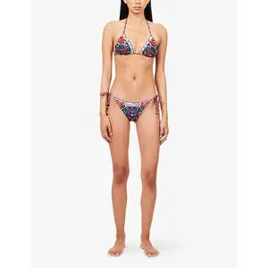 Agua Bendita Ruched Bikini Bottoms