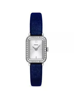 Fossil Mini Raquel Crystal-embellished Watch - Silver