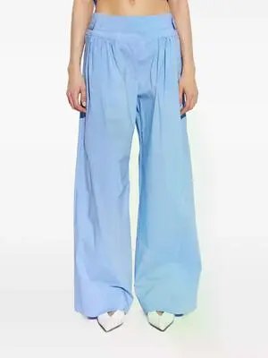 IRO PARIS Pleated Wide Leg Trousers - Blue