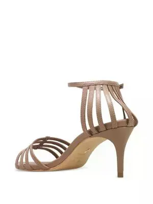 ANDREA CARRANO Strappy Pointed Toe Stiletto Sandals
