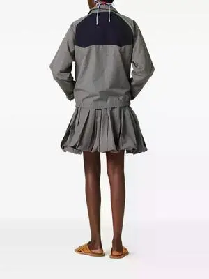 Miu Miu Gingham Check Blouson Jacket