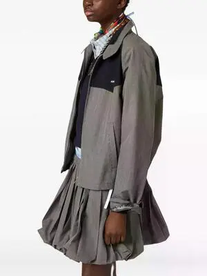 Miu Miu Gingham Check Blouson Jacket