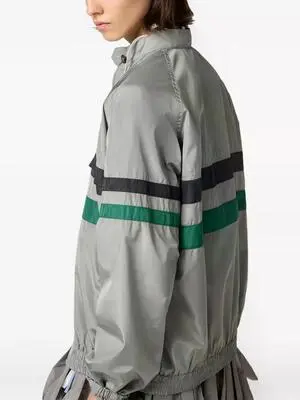 Miu Miu Technical Silk Blouson Jacket - Grey