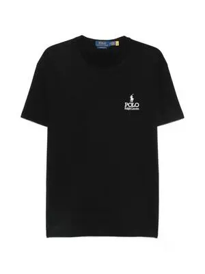 Polo Ralph Lauren Logo-embroidered T-shirt - Black