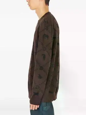 CAPASA MILANO Monogrammed Crew Neck Sweater