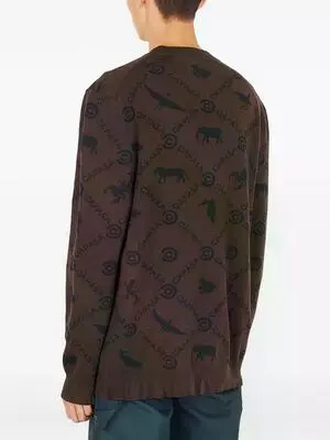 CAPASA MILANO Monogrammed Crew Neck Sweater