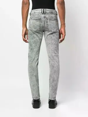 DIESEL® Marble Pattern Skinny Jeans - Grey