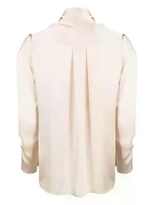 MERCI Allure Attached-scarf Blouse