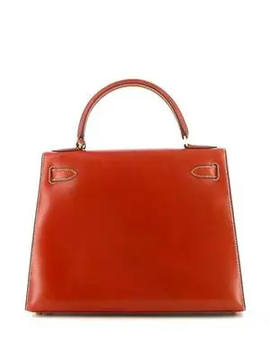 Hermès Kelly 28 Two-way Bag In Box Calf Leather - Red