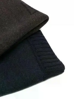 Loewe Colour-block Ribbed-trim Blanket