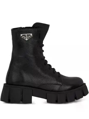 Philipp Plein Logo-plaque Combat Boots