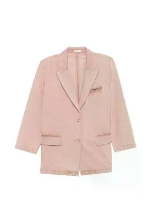 HUI HUI Deep Cotton Denim Blazer