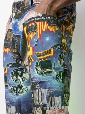 DIESEL® D-kras Graphic Print Jeans - Blue