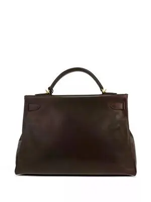 Hermès Kelly Box Leather Handbag - Brown