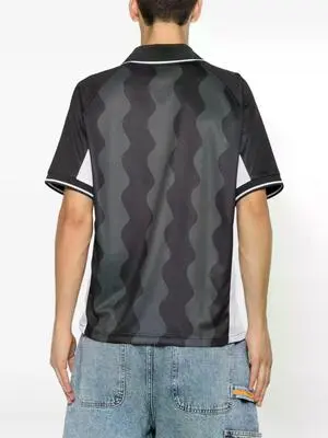 REPLAY Wave-pattern Polo Shirt - Grey