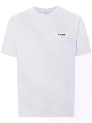 Jacquemus Le T-shirt Gros Grain Top - Grey