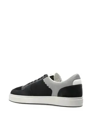 Emporio Armani Mesh Panelled Cross-stitch Sneakers